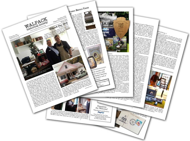 Newsletter – Walpack Historical Society | Sussex County, New Jersey